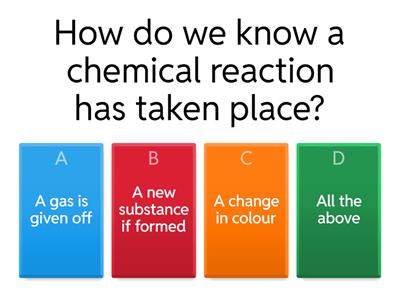 Chemical reactions - Teaching resources