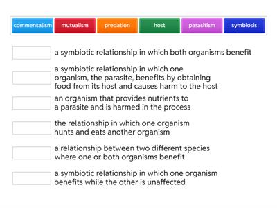 Symbiotic relationship - Teaching resources