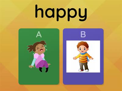 Happy sad hungry thirsty hot cold - Teaching resources