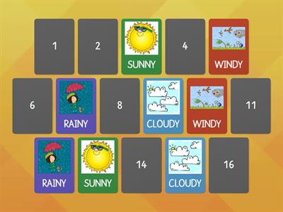 Weather memory - Recursos de ensino