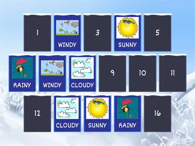 Weather memory - Recursos de ensino
