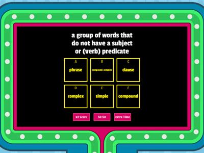 Sentence structure game - Teaching resources