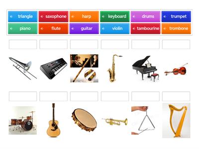 Musical instruments - Teaching resources