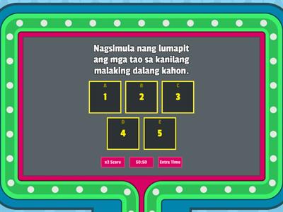 Pagsunodsunod ng mga pangyayari - Aktibidad sa pagtuturo