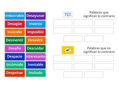 Prefijos des in y re - Recursos didácticos