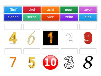 Zahlen bis 10 - Unterrichtsmaterialien