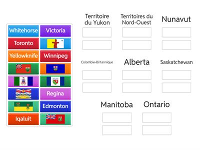 Les provinces et les territoires du canada - Ressources pédagogiques