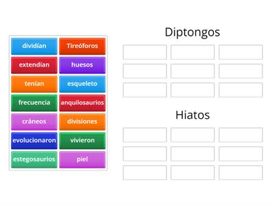 Diptongos hiatos - Recursos didácticos