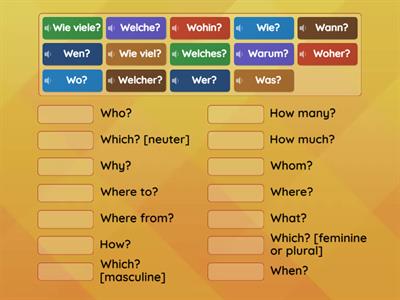 Fragewörter - Teaching resources