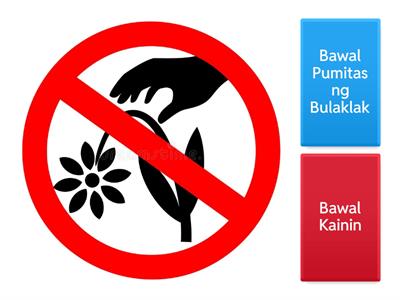 Mga babala - Aktibidad sa pagtuturo