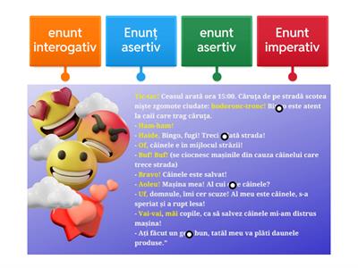 Tipuri de enunturi - Resurse didactice