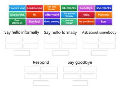 Hello goodbye - Recursos didácticos
