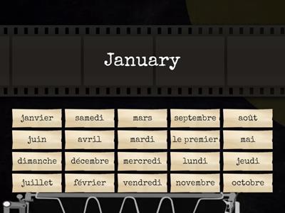 Months days game - Teaching resources