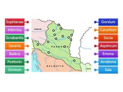 Pannonia városai - Tananyagok