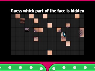 Parts of the face memory game - Recursos didácticos