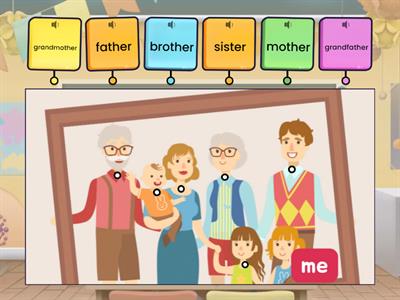 Family members dad mom sister brother - Teaching resources