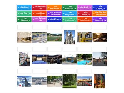 Orte in der stadt - Unterrichtsmaterialien