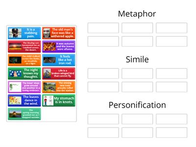 Simile metaphor personification - Teaching resources