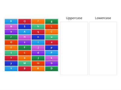 Upper and lowercase alphabet - Teaching resources