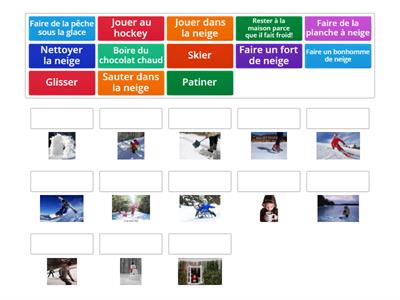 Vocabulaire hiver - Ressources pédagogiques
