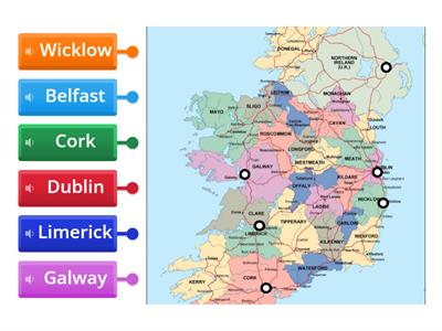 Countioes of ireland - Teaching resources