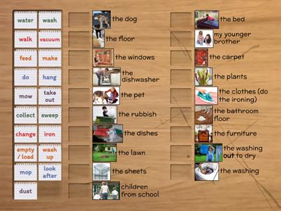 English Household chores - Teaching resources