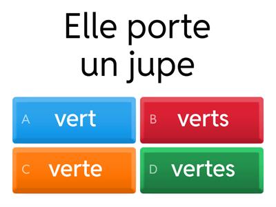 Adjectifs masculin et féminin - Ressources pédagogiques