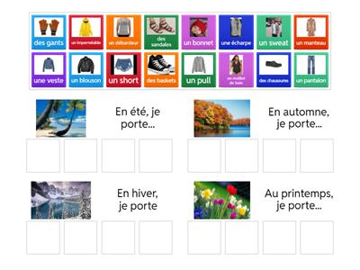 Vêtements et saisons - Teaching resources
