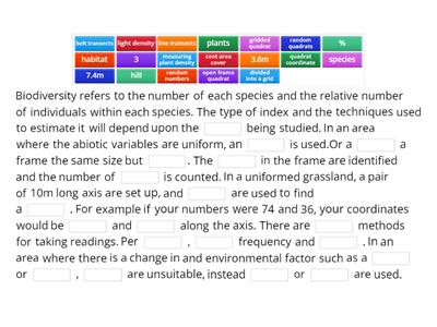 Biodiversity - Teaching resources