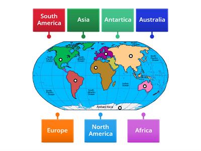 7 continents - Teaching resources
