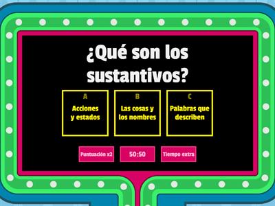 Juegos de sustantivos adjetivos y verbos - Recursos didácticos