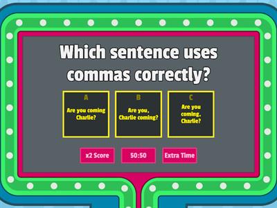 Commas - Teaching resources