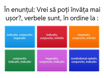 Modurile și timpurile verbului - Resurse didactice