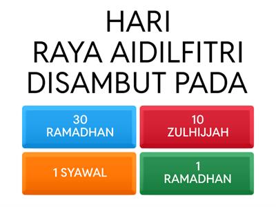 Hari raya aidilfitri - Sumber pengajaran