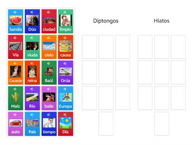 Diptongos hiatos - Recursos didácticos