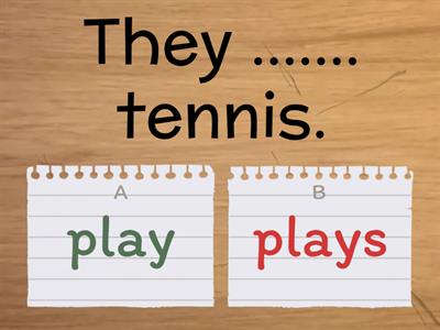 Simple present Affirmative negative - Recursos didácticos