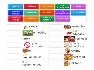 Dieta sana - Teaching resources