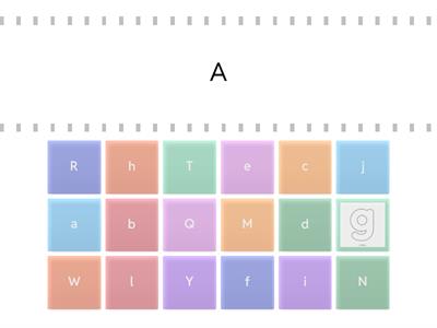 Matching game upper case and lower case - Teaching resources