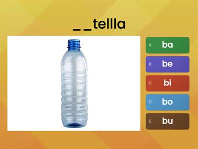 Silabas ba be bi bo bu - Recursos didácticos