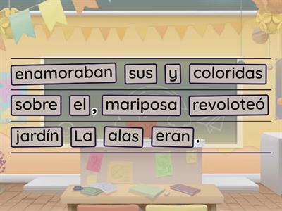 Oraciones revueltas - Recursos didácticos