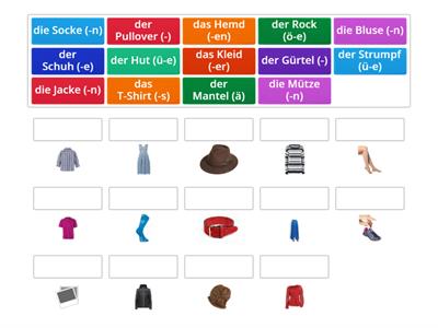 Kleidung - Teaching resources