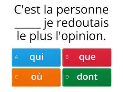 Pronoms qui et que - Ressources pédagogiques