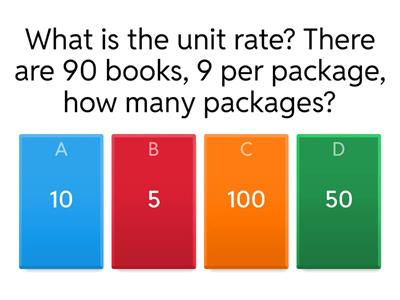 Unit rates rates - Teaching resources