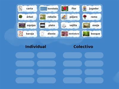Sustantivos individual y colectivo - Recursos didácticos