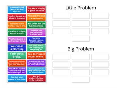 Big problem little problem - Teaching resources