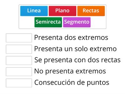 Rectas y segmentos - Recursos didácticos