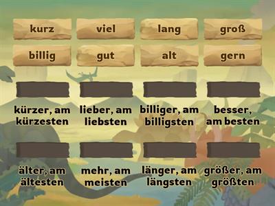 Steigerung der adjektive - Учебные ресурсы