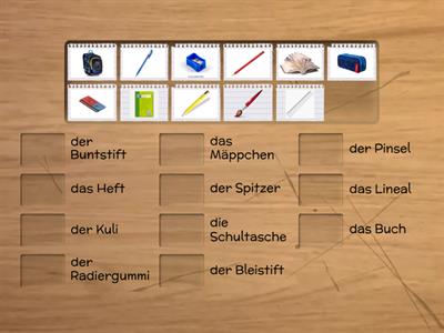 Schulsachen - Unterrichtsmaterialien