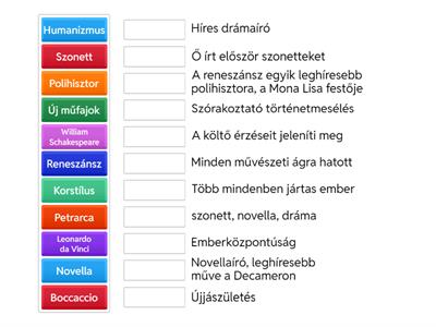 Irodalom 7 osztály reneszánsz - Tananyagok