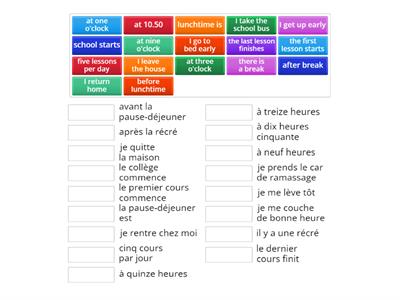 Journée scolaire - Teaching resources